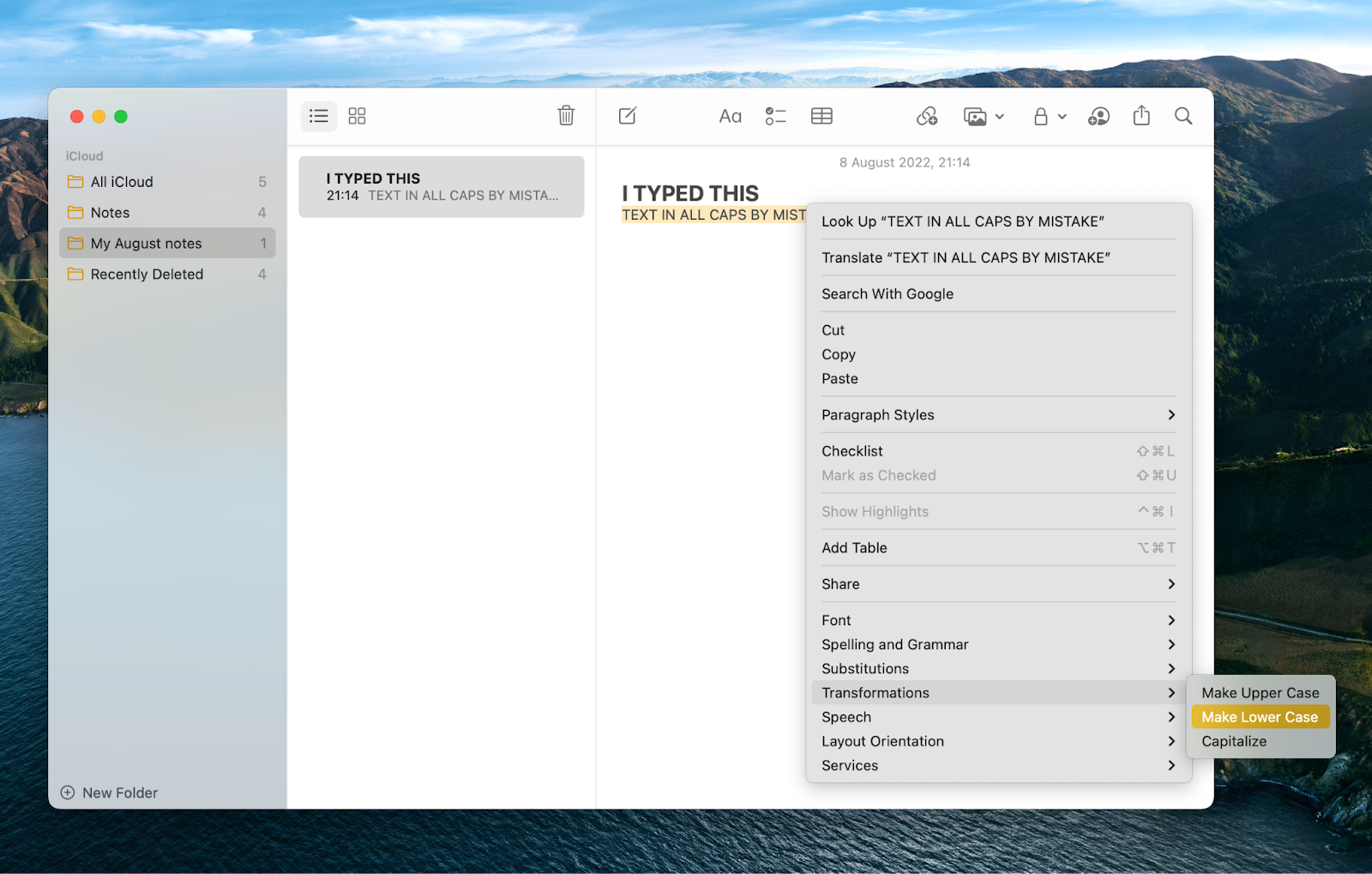 How to undo and redo on a Mac