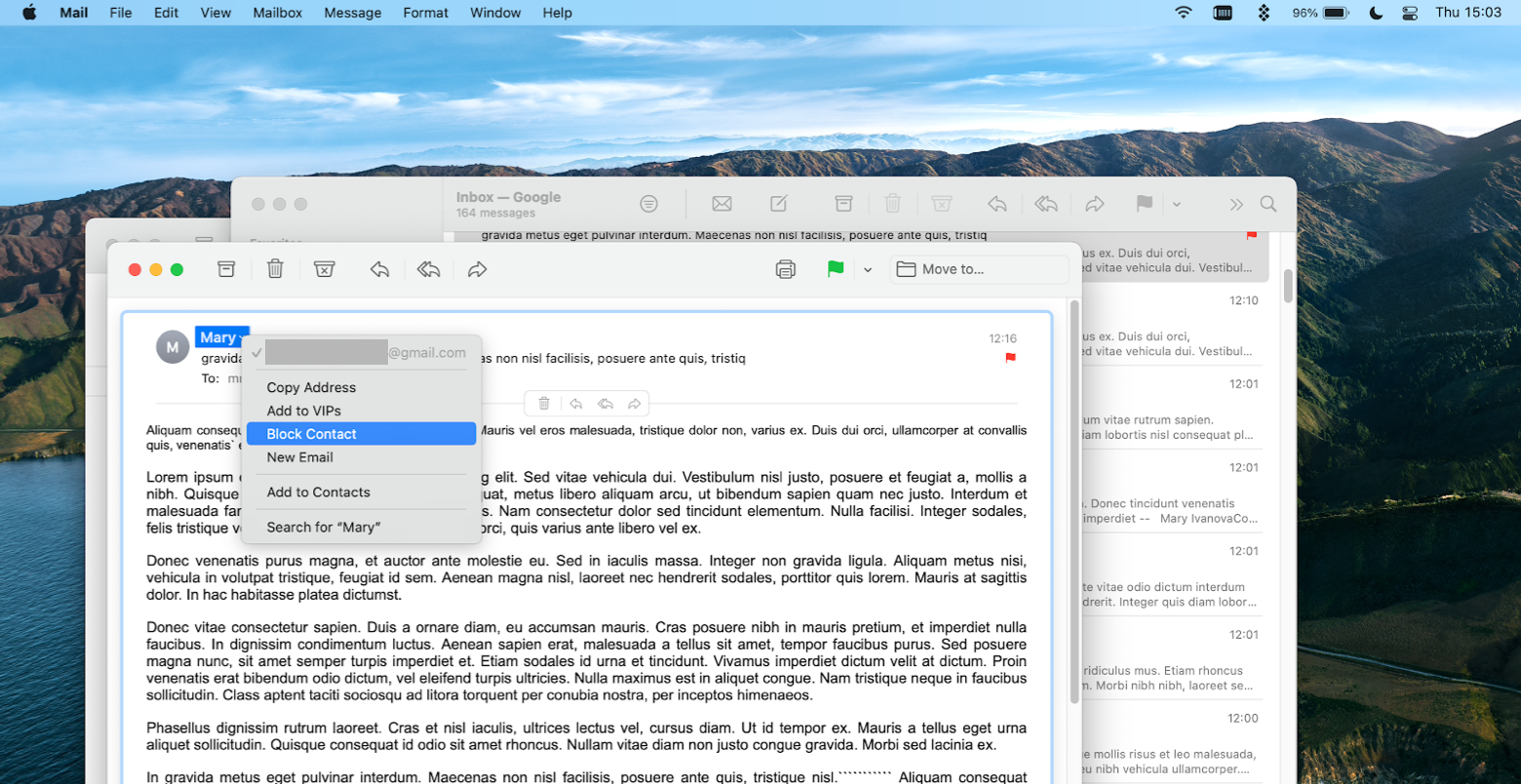How to block emails on Gmail