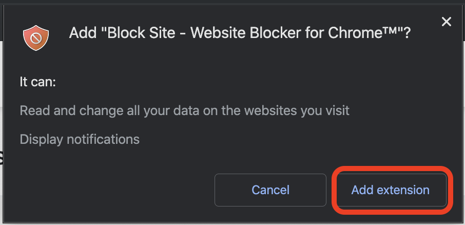 How to block a website on Chrome