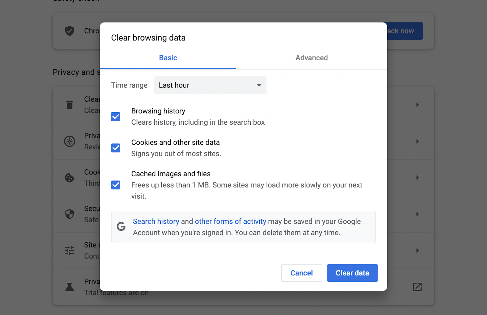How to clear recent searches on a Mac
