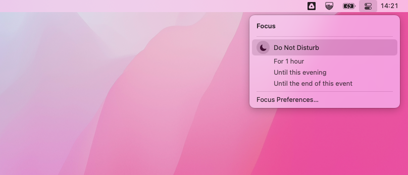 How to turn on DND and turn off notifications on Mac