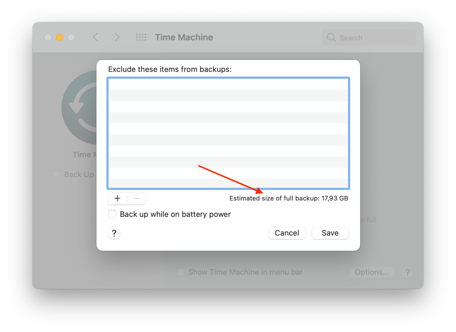 Fixing Time Machine stuck on preparing backup