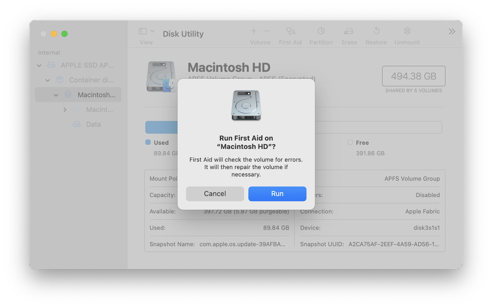 Fix "the disk you inserted was not readable by this computer" issue