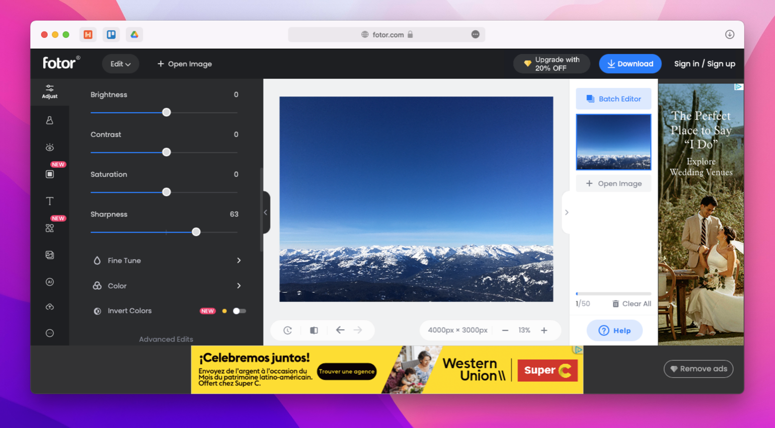 How to unblur an image on Mac