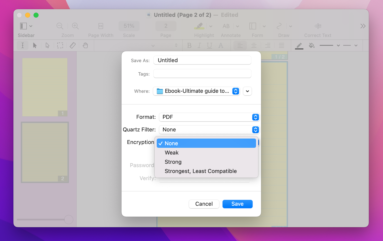 How to remove password from PDF on Mac