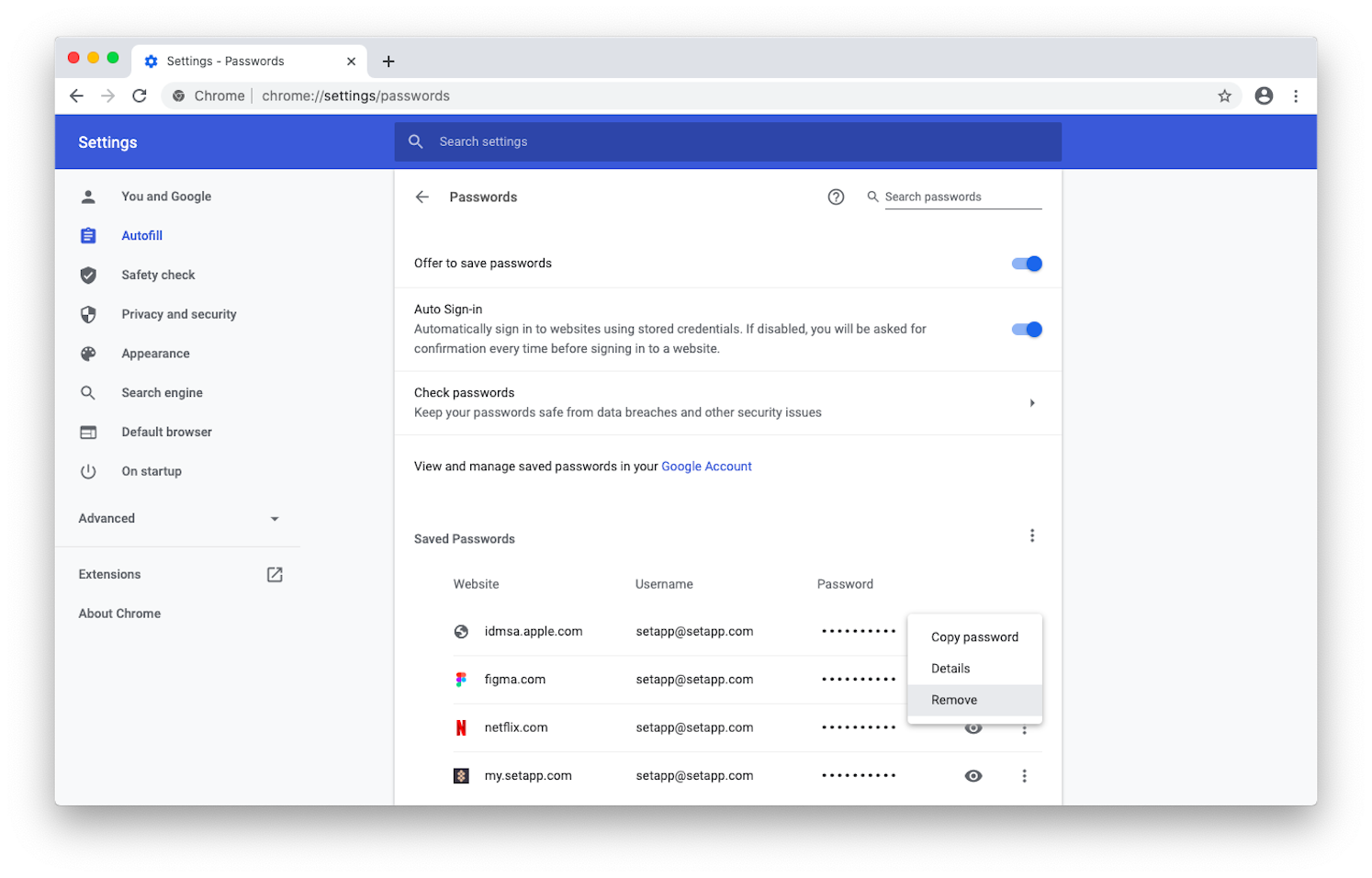 How To Use Saved Passwords Chrome Stores For You Setapp
