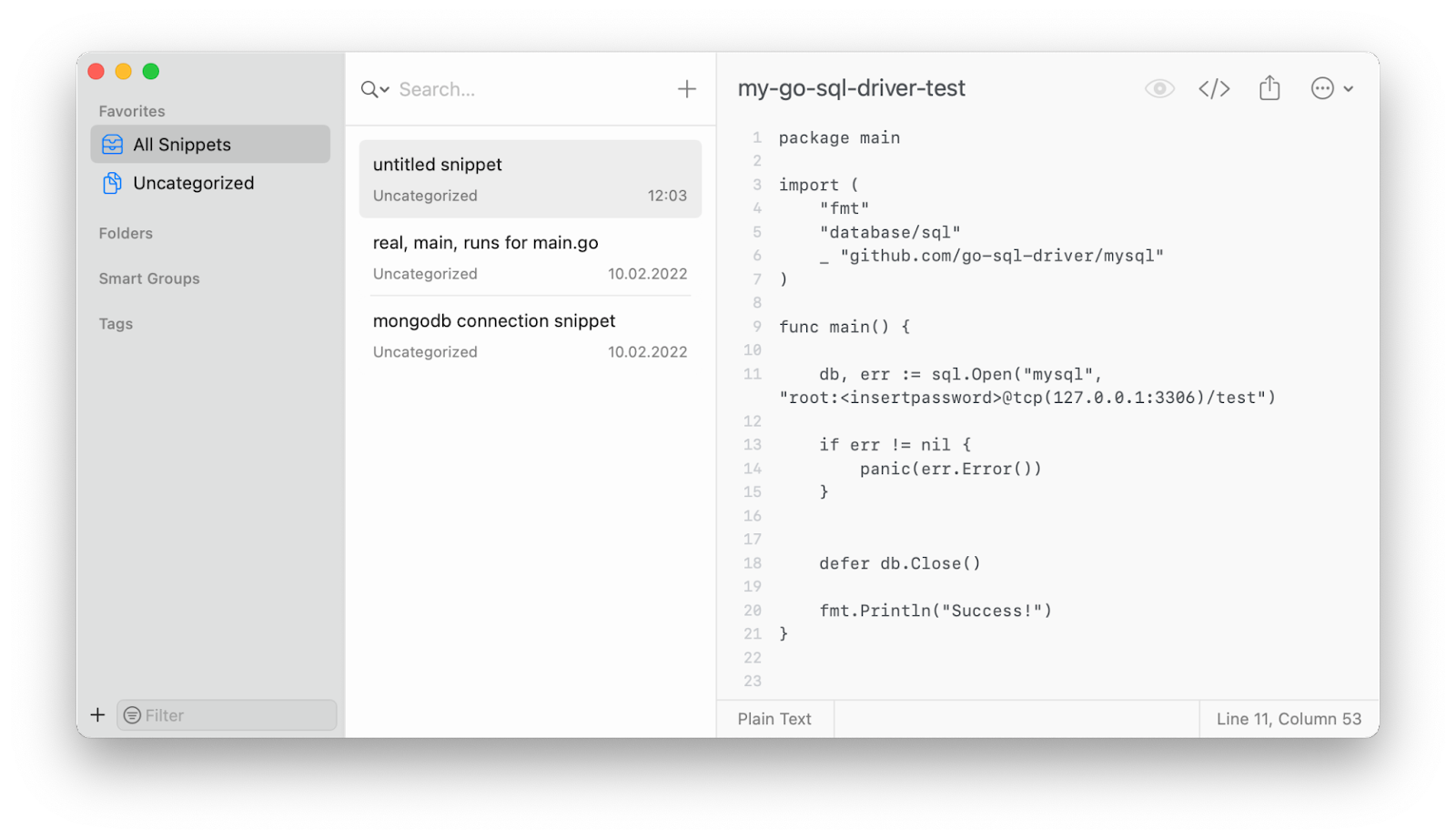 How to use Golang with MySQL