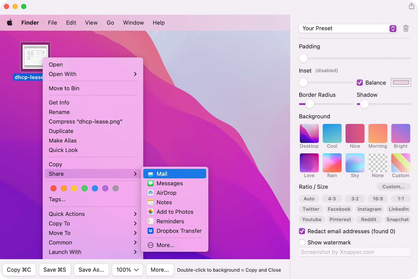 How to send a screenshot